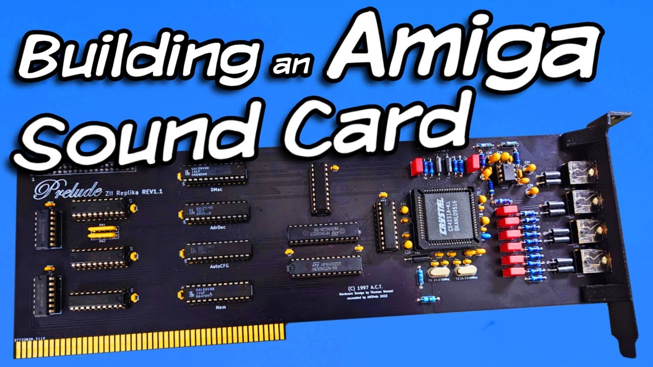 Building a Prelude Zorro 2 Amiga sound card