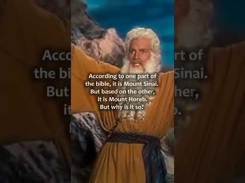 Why 3 Versions of the 10 Commandments in the Bible? Mount Sinai or Horeb? #shorts #bible #moses