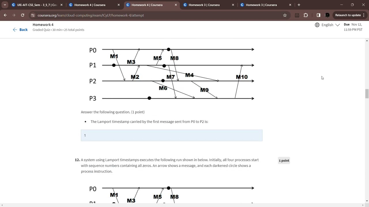 Cloud computing Concept Part 1 |Homework 4 Answers| Coursera|