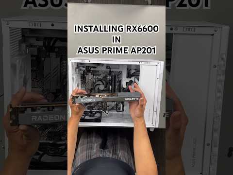 Bye RTX, Hello Radeon! Asus Prime AP201 Build #shorts #pc #asus #rx6600 #gpu #rtx #pcbuild #techtips