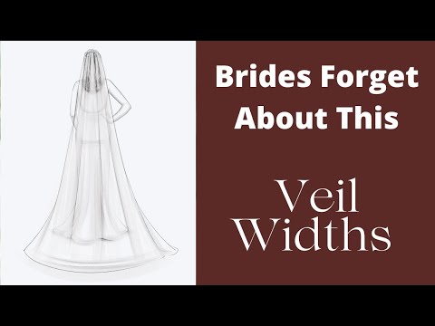 Brides Forget about this Wedding Detail - How to pick a Bridal Veil Width