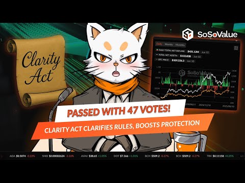 Passed with 47 Votes! CLARITY Act Clarifies Rules, Boosts Protection - SoSoValue News