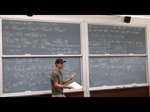 Thermodynamic State Variables in Terms of the Partition Function: Stanford University ME362A Lec. 24