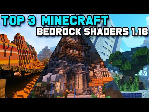 TOP 3 MINECRAFT BEDROCK LOW AND HIGH END SHADERS FOR 1.18 #minecraft #shaders #top3