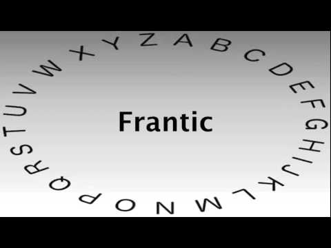 SAT Vocabulary Words and Definitions — Frantic