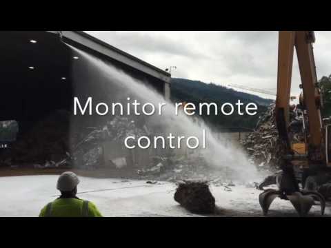 RED Fire - OS CAFS Monitor on waste site