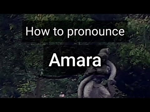 How to Pronounce Amara