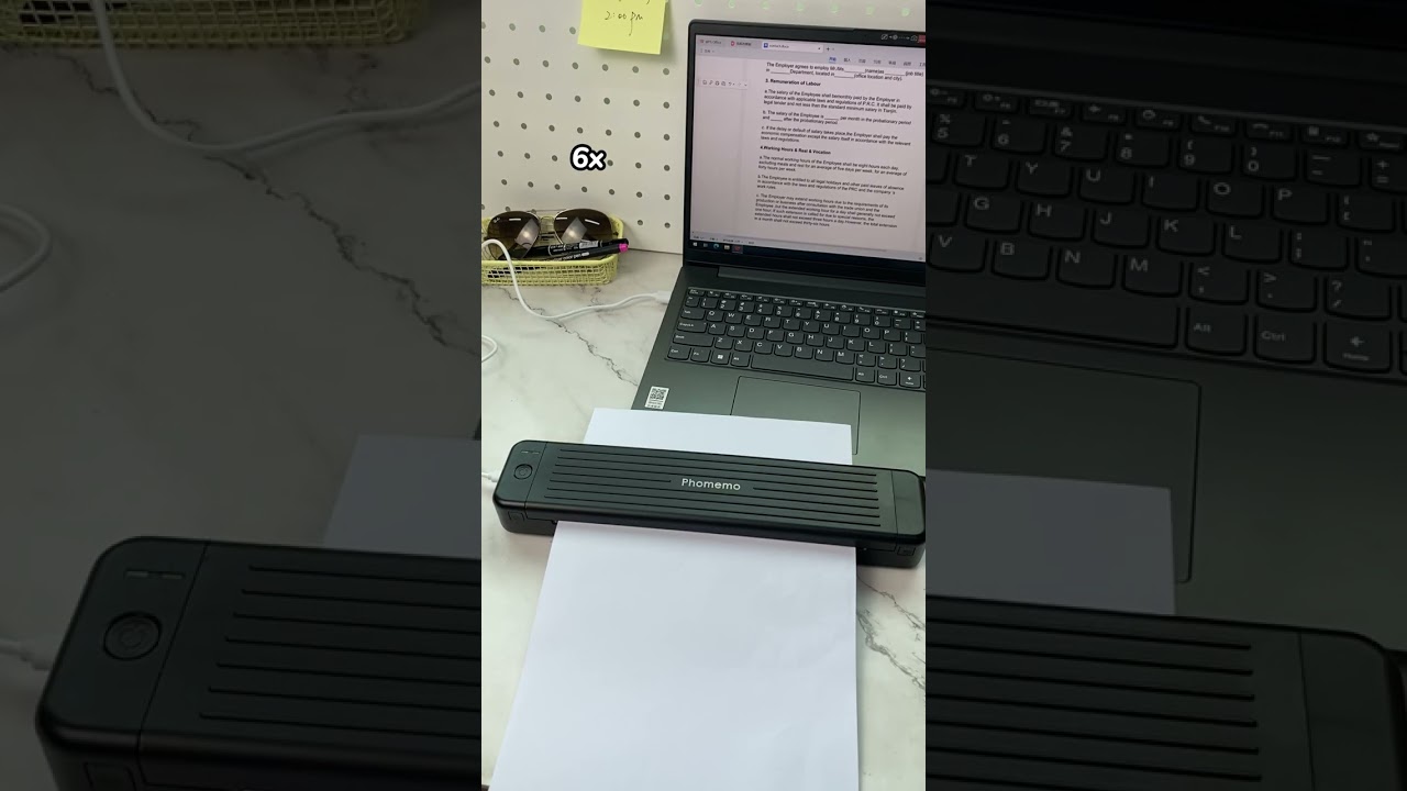 Phomemo P831 can support regular paper printing.#a4printer #portableprinter #phomemo #inklessprinter