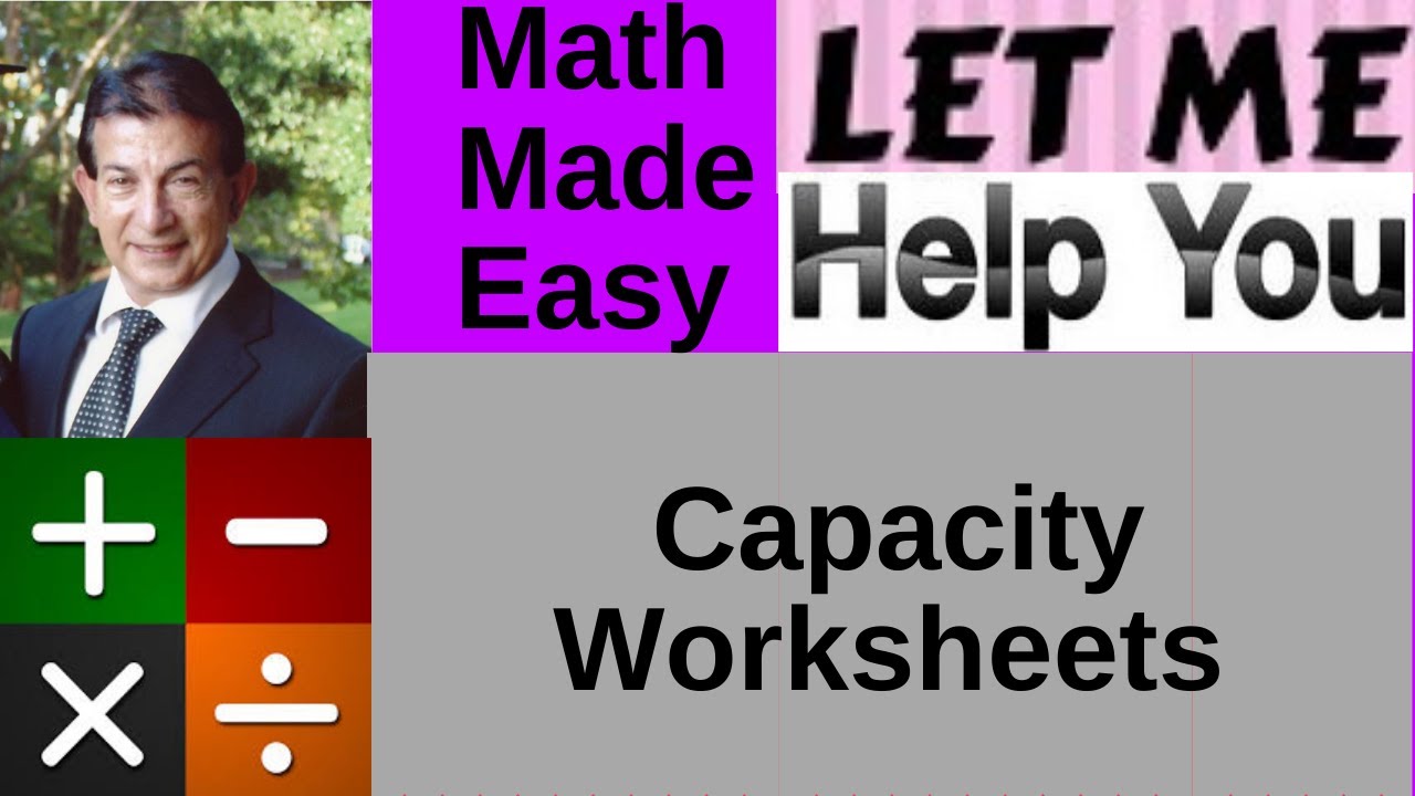 Capacity Worksheets