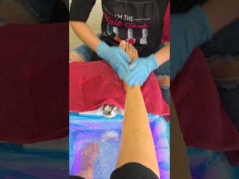 Pedicure in the process I don't own the rights to this music. #nails #spapedicure