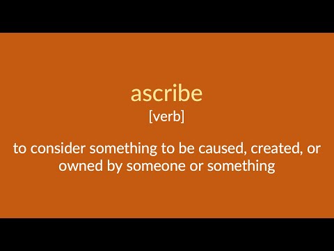 ascribe