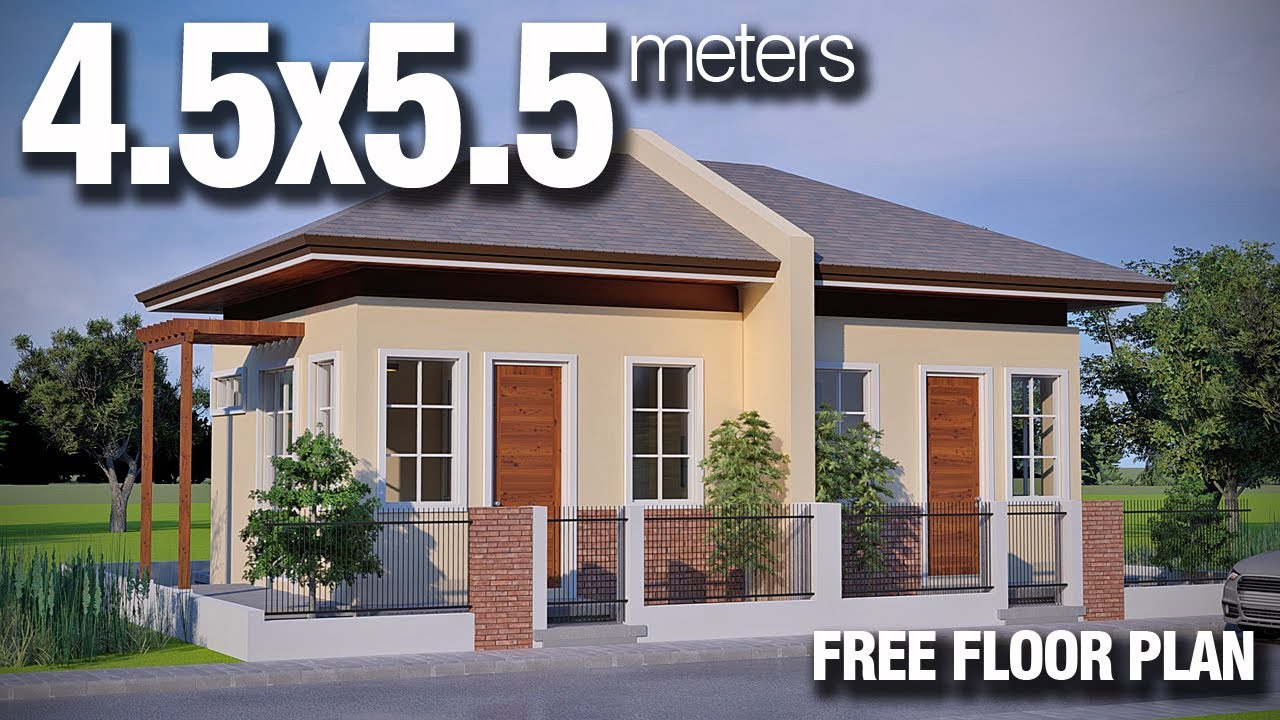 4.5x5.5 House : Duplex House : Lowcost : Bungalow : Budget House Design