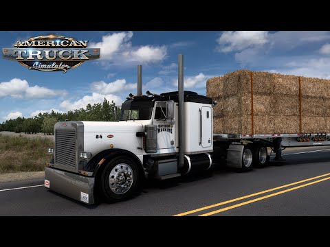 FREE MOD: Peterbilt 359 EXHD - Manac Flatbed by Jon Ruda (Hay Hauler) - American Truck Simulator