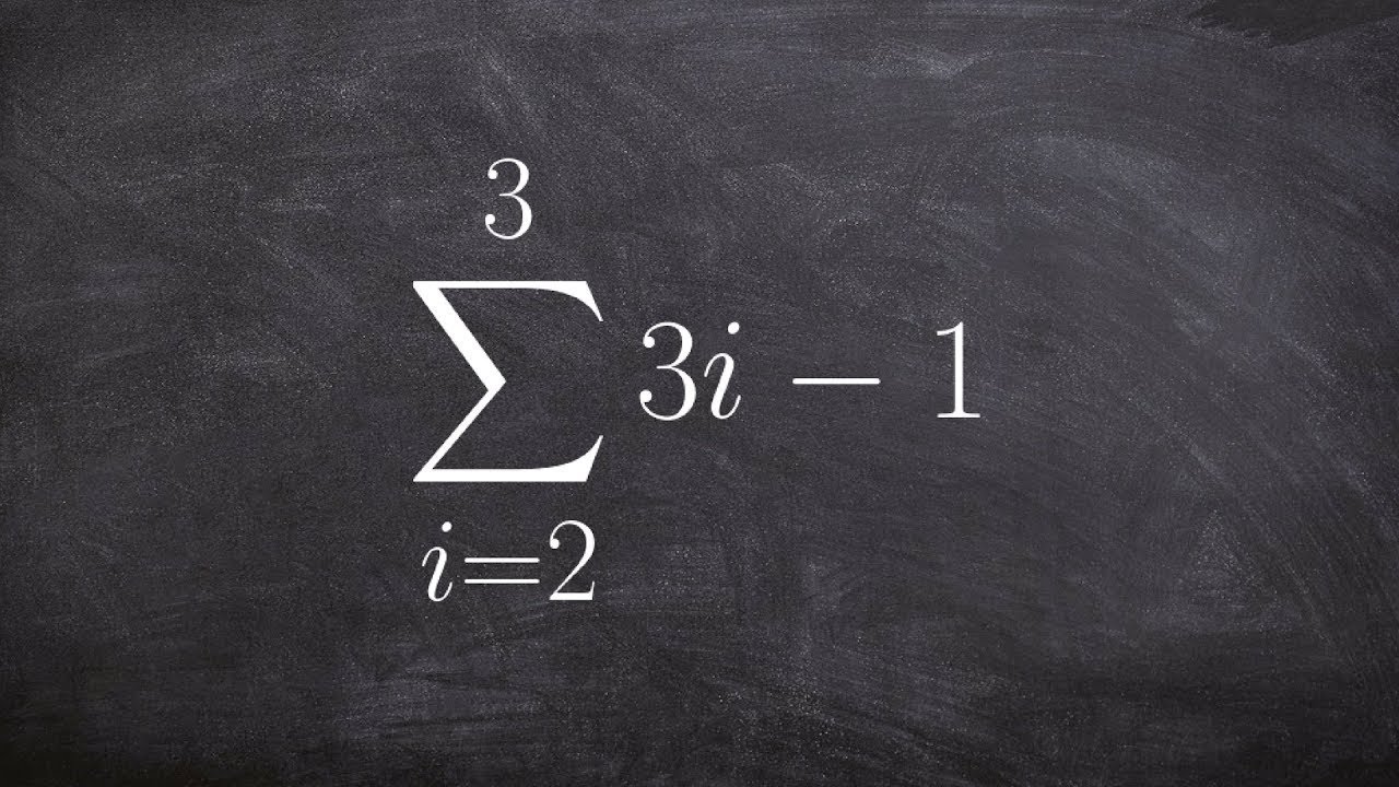 what is sigma notation and how to we use it