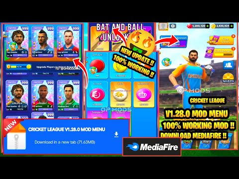 Cricket League Mod Apk V1.28.0 Unlimited Money (Coins / Gems Diamonds) Hack Latest Trick