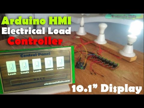 Arduino 10.1” HMI intelligent TFT LCD 220 Vac Load Controller Panel "Stone Technologies"