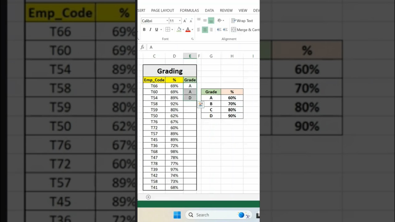 Excel Lookup Formula for Fast Grade Categorization: Step-by-Step Guide