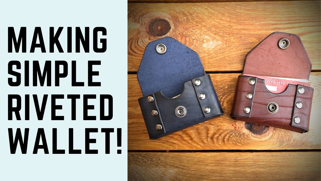 Riveted Wallet / Cardholder / Leather pattern PDF