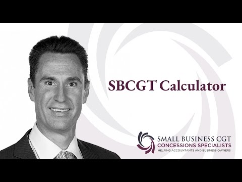 Small Business CGT Concessions Calculator