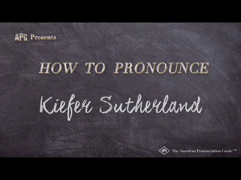 How to Pronounce Kiefer Sutherland (Real Life Examples!)