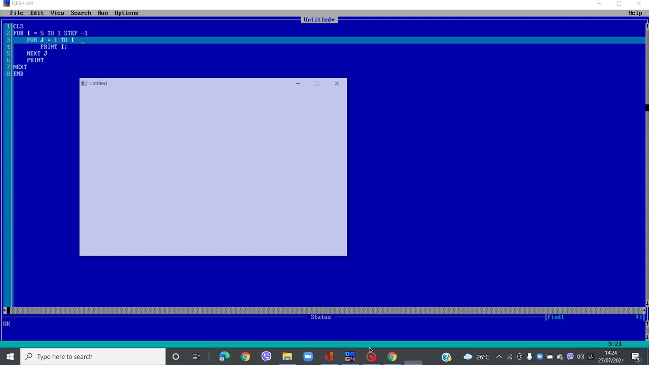 Some Numeric Patterns IN QBASIC