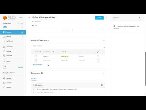 An Academic Chat Bot using Google DialogFlow