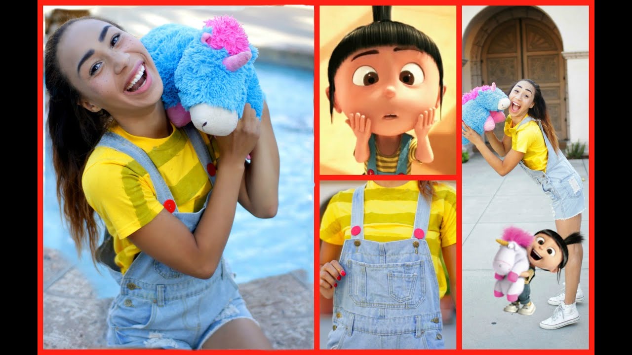 D.IY Agnes -Despicable Me Halloween Hair, Makeup, Costume! | MyLifeAsEva