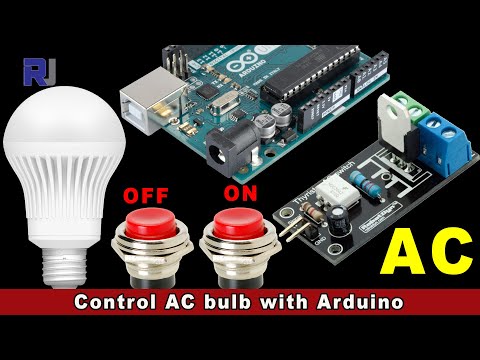 RobotDyn Control AC load or AC bulb with Arduino AC Switch with 2 Push buttons