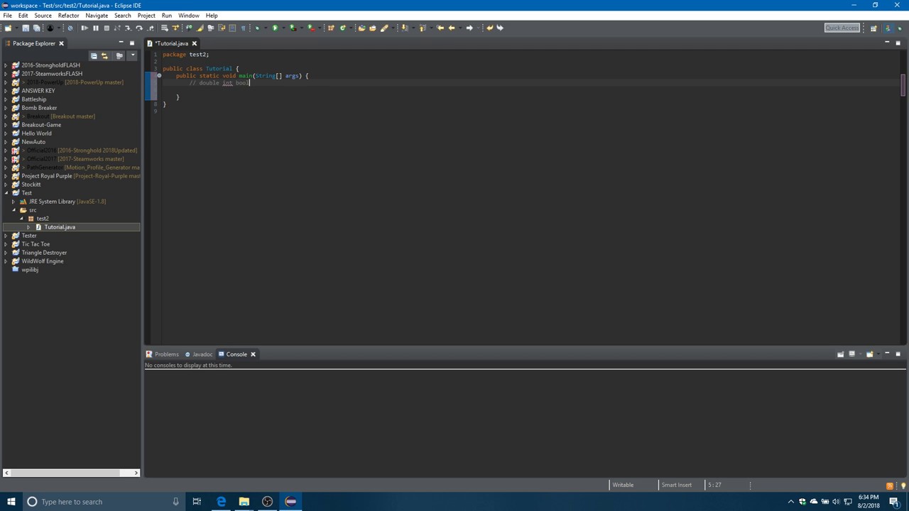 Installing Eclipse and Introduction to Data Types
