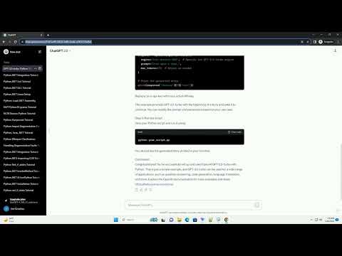 python openai gpt 3 5 turbo