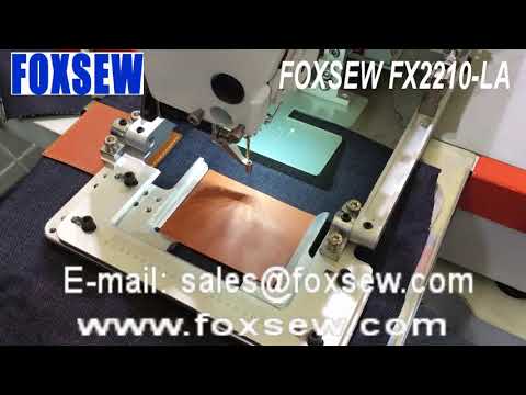 Automatic Jeans Leather Label Pattern Sewer