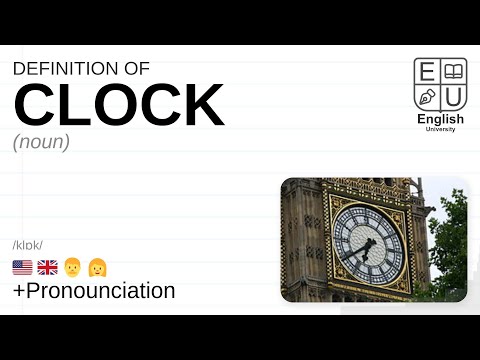 CLOCK meaning, definition & pronunciation | What is CLOCK? | How to say CLOCK