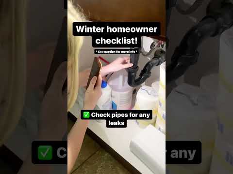 Homeowner checklist