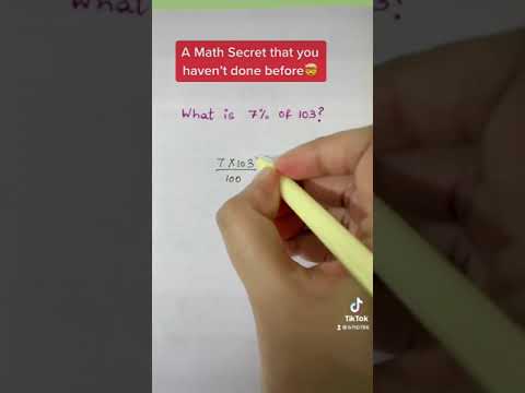 Learn how to find percentage in 5 seconds!! #shorts #percentage #fraction #learning #math