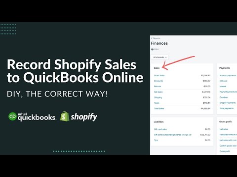 Record Shopify Sales to QuickBooks Online DIY