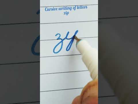 moved at high speed letters when connect with letter z | write in #cursive writing