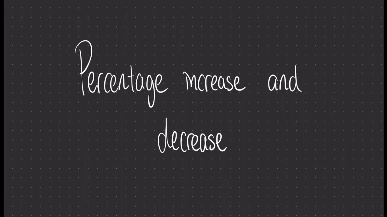 How to calculate percentage increase and decrease for iGCSE maths, worked examples included