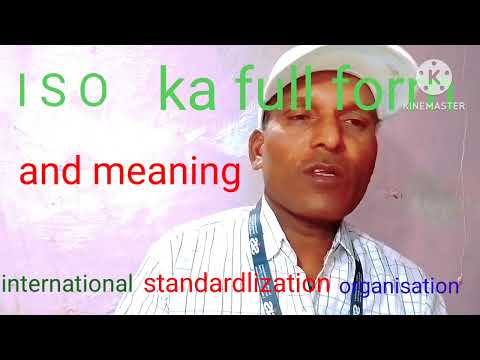 ISO full form and meaning kya hota hai.
