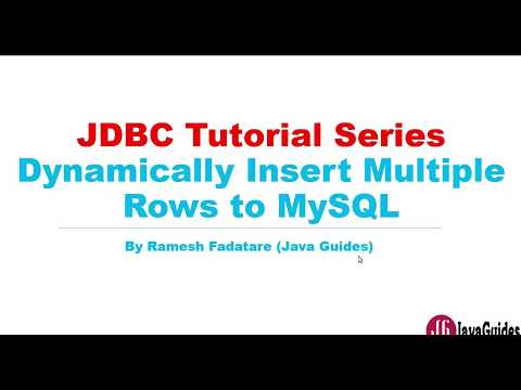 Learn JDBC Tutorial Part 12 Dynamically Insert Multiple Rows to MySQL Example - Mind Luster