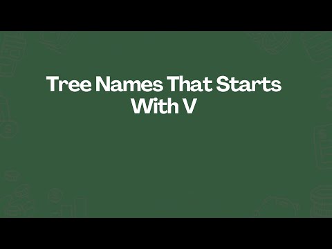 Tree Names That Starts With V