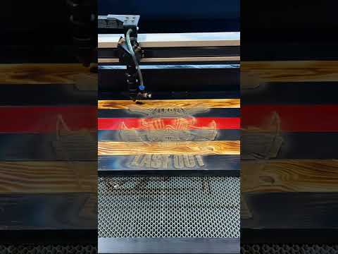 Check out this fireman flag we laser engraved!