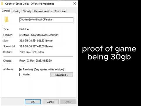 How to play CSGO without downloading CS2 (save 50gb)