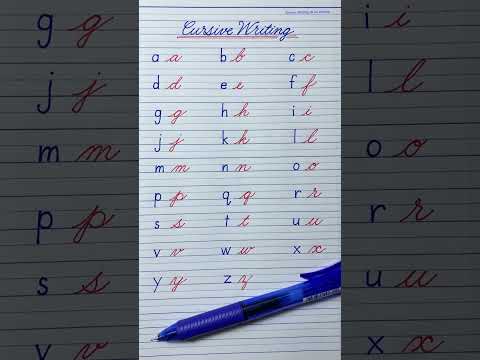 Cursive Writing a to z vs Print Handwriting abcd | Cursive Small Letters abcd | Cursive Handwriting
