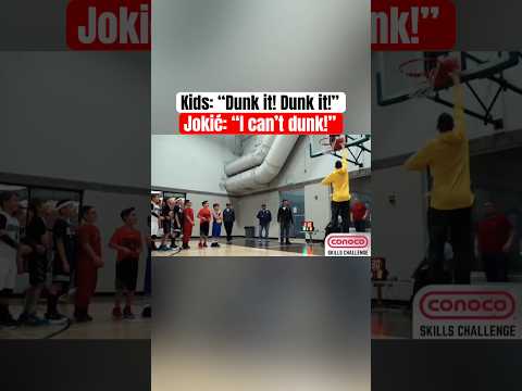 “I can’t dunk!” - Jokić 😂