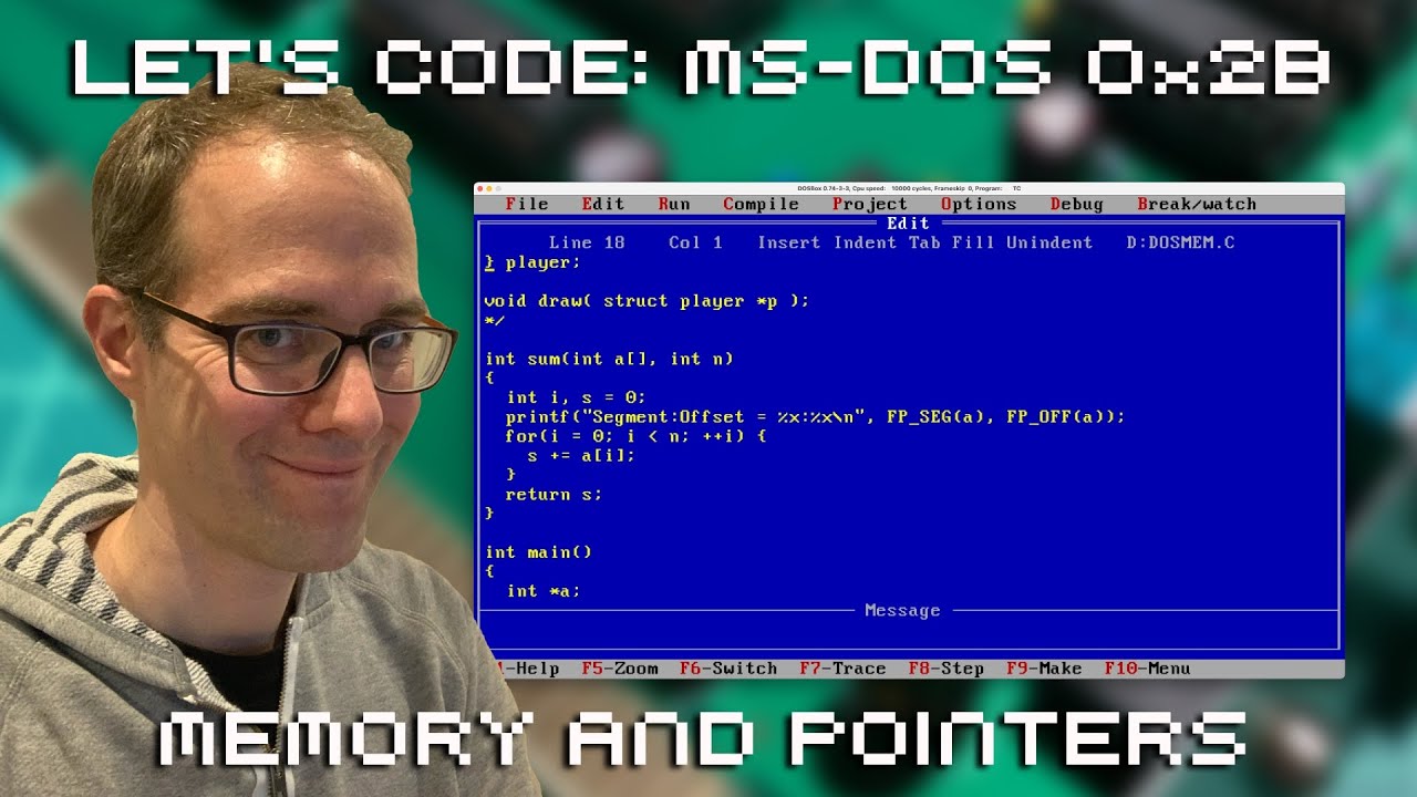 Let's Code MS DOS 0x2B: Memory and Pointers