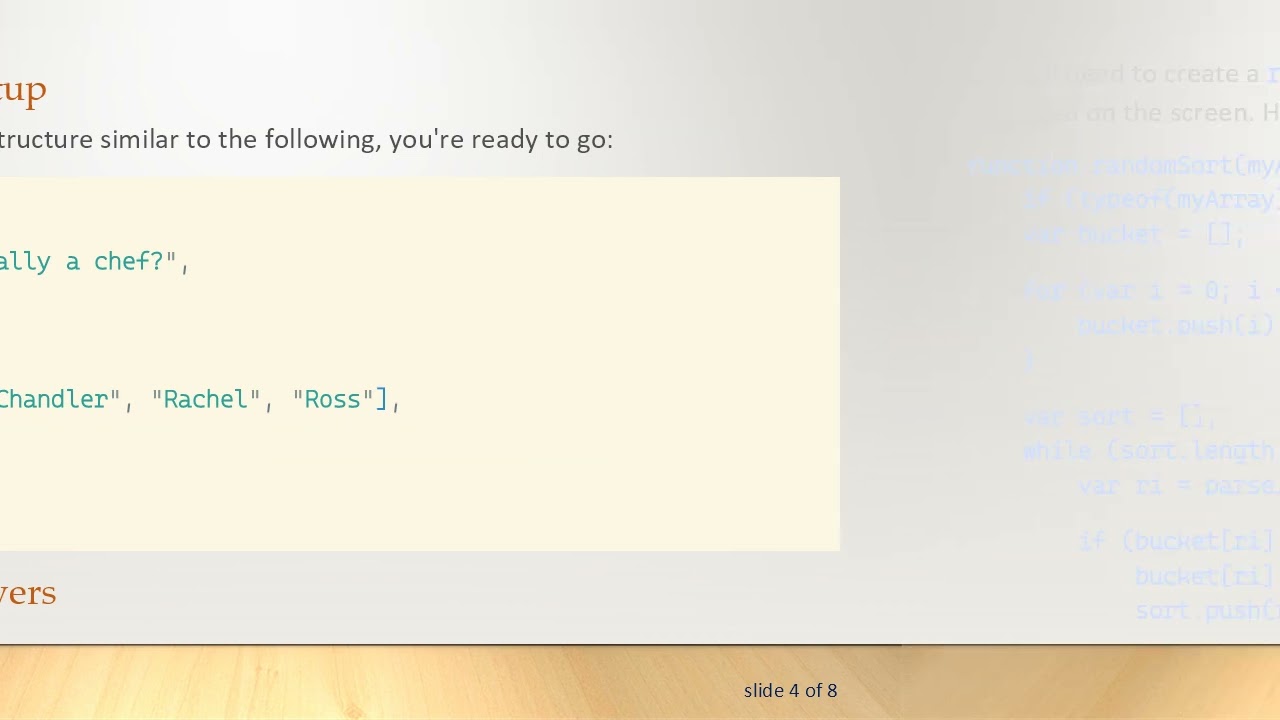 How to Randomly Shuffle Answers in Your Trivia Game Using JavaScript