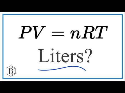 Does the Ideal Gas Law have to be in Liters?