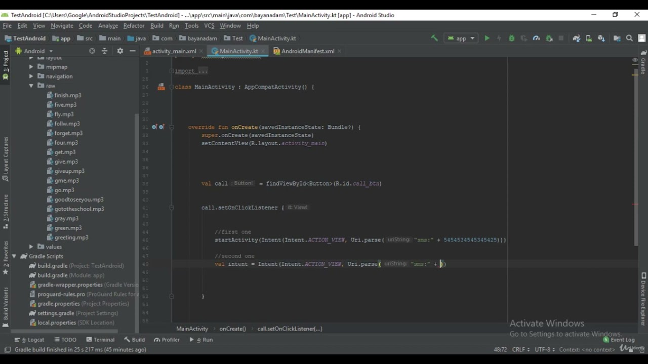 4  Android Adavaned Fetures Sending sms message