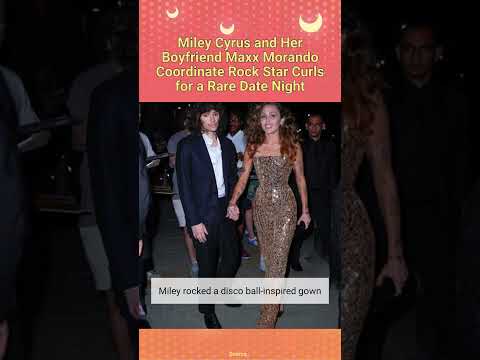 Miley Cyrus and Her Boyfriend Maxx Morando Coordinate Rock Star Curls for a Rare Date Night