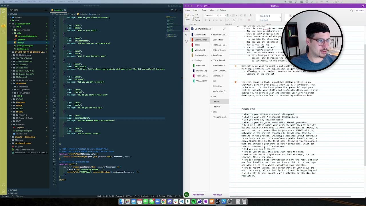 JavaScript - professional README.md generator
